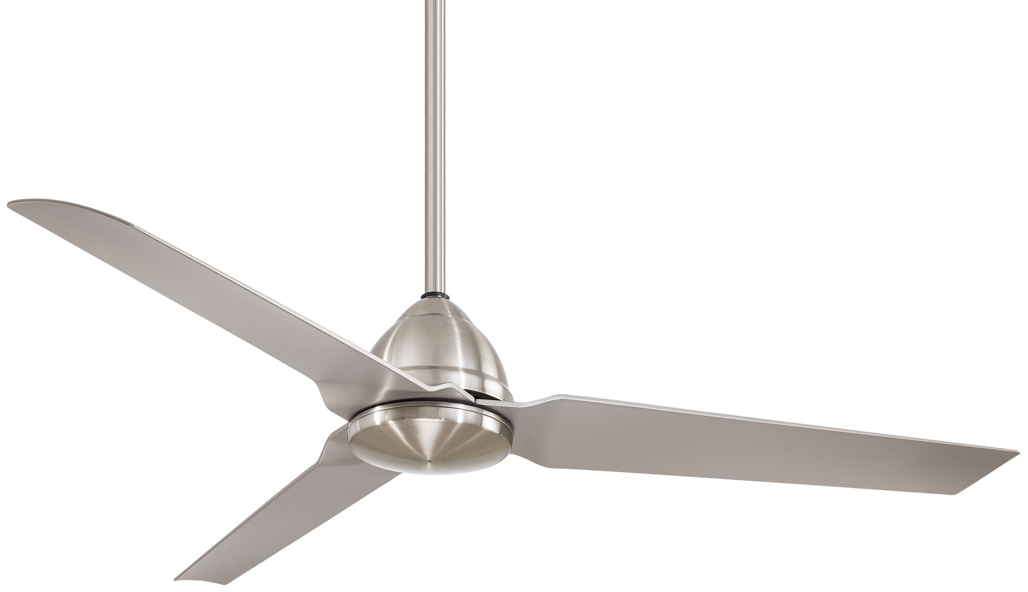 MKA F753-BNW MKA 54" Ceiling Fan Brushed Nickel Wet Java Bulbs Not ...