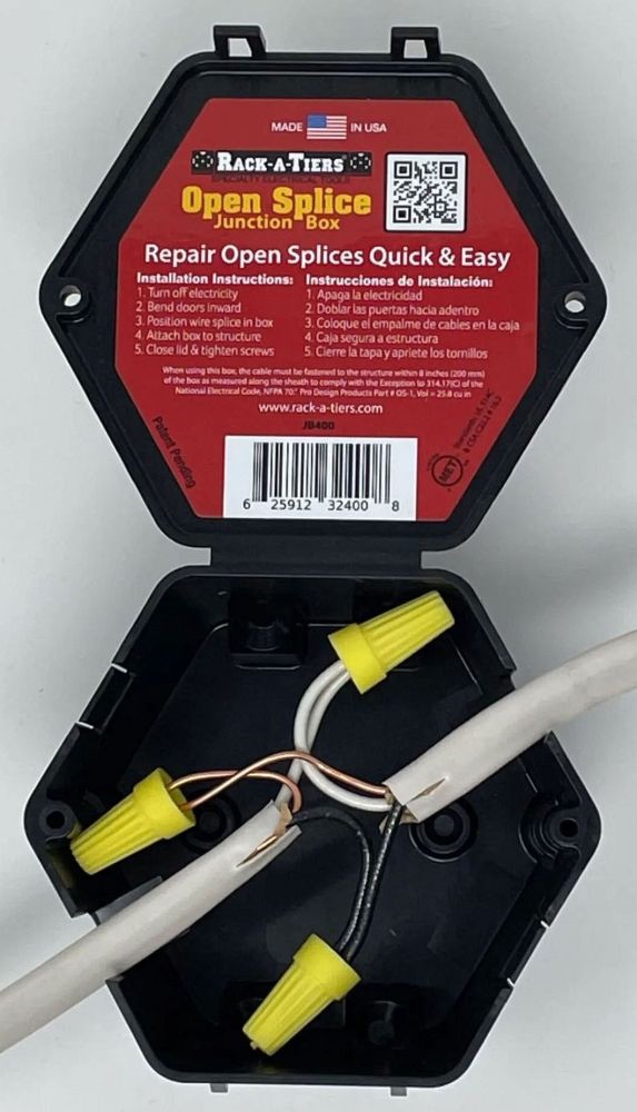 RAT JB400 RACK-A-TIERS OPEN SPLICE JUNCTION BOX | Echo Electric Supply