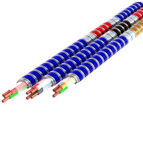 MC-Glide Tuff™ S059B60T01 12/3 Stranded (Brown,Orange,Gray) w/Ground MC ...