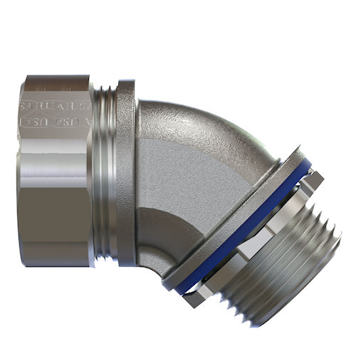 American Fittings CG100B65045 1" 45° Cord Grip Connector, Range .560 ...