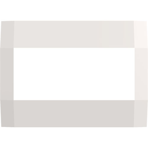 Deako DS-FP3Y-WHWH-UCX 3-Gang Screwless Faceplate, White Matte Finish ...