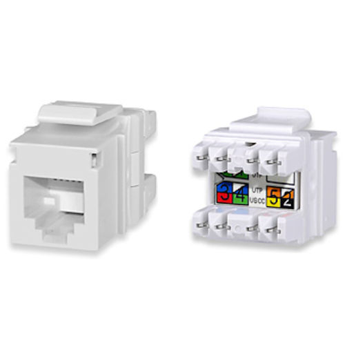 Signamax KJ126MT-C3U-WH Voice-Grade 6P6C MT-Series Keystone Jack, USOC ...