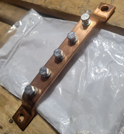 100AGB 100 Amp Copper Ground Bar Bracket | Crawford Electric Supply
