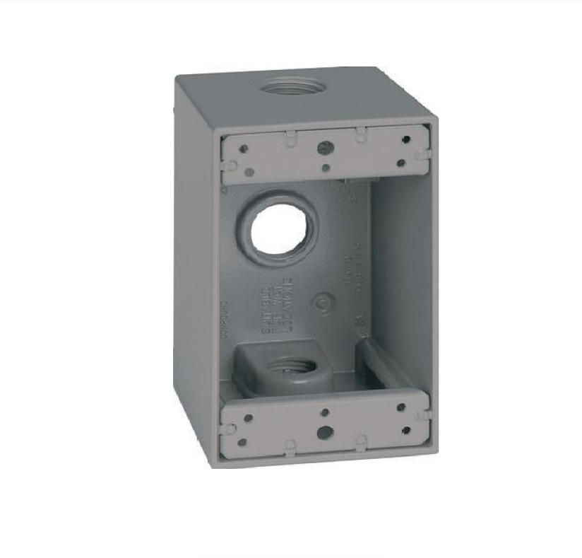 Teddico/BWF DB-100V 1-Gang Deep Weatherproof Outlet Box, (3) 1 ...