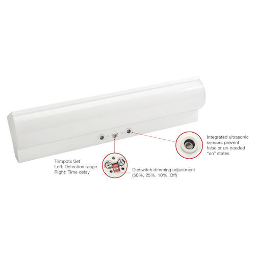 Keystone KT-SWLED45PS-4A-8CSA-VDIM-P 4ft LED Stairwell Fixture, 15/20 ...