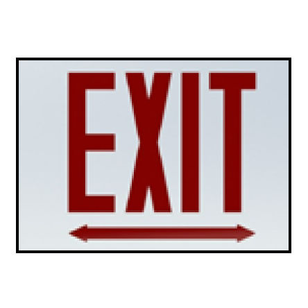 Lithonia CHP-EDA Titan® Exit Sign Lens Only (Exit, Double Arrow). Use ...