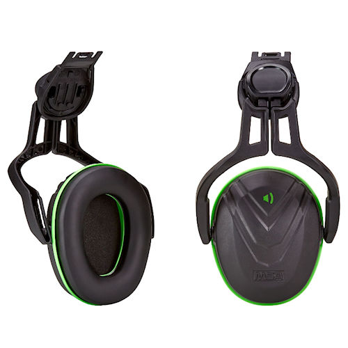 MSA Safety 10190356 V-Gard® Helmet Mounted Hearing Protection, 22 NRR ...