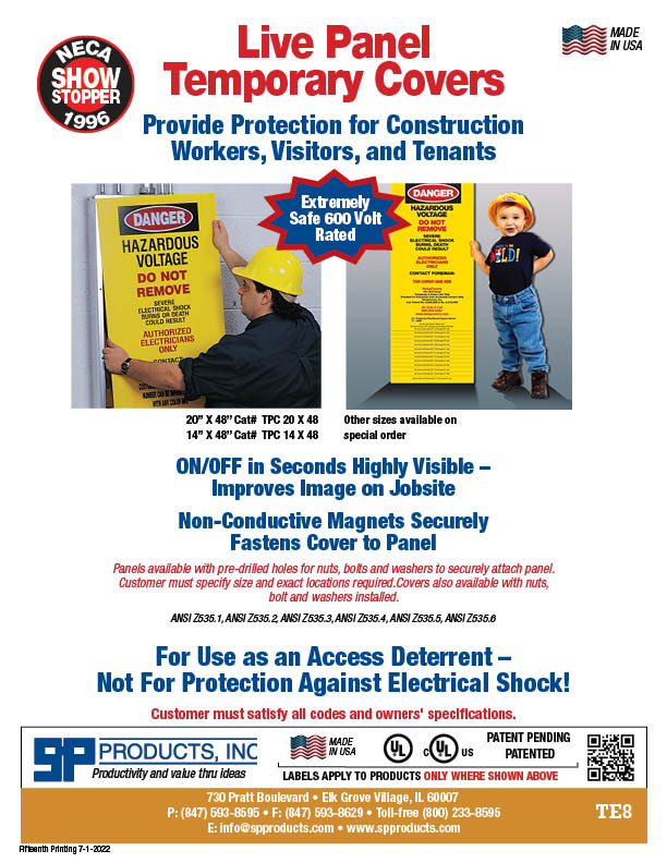 SP Products TPC20X48 Live Panel Temporary Magnetic Cover, 20" x 48 ...