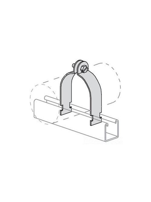 Power-Strut PS 1100 AS 3 EG Pre-Assembled GRC/IMC/Steel Pipe Clamp ...