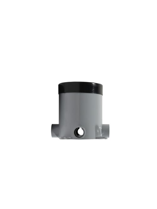 IPEX 076954 4 x 1 Inch 2-Hub PVC 3-Gang Floor Box Base | Cooper Electric