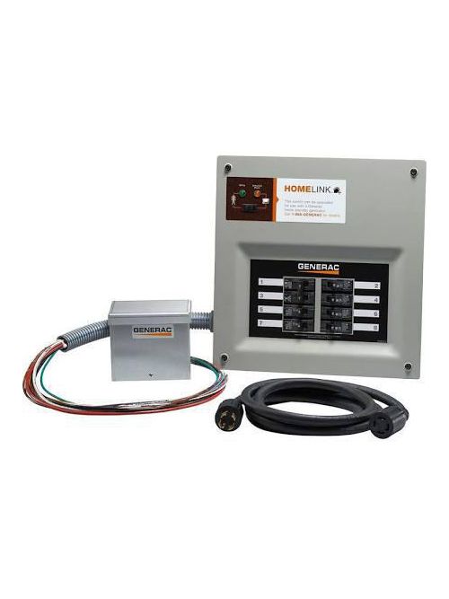 Generac 6854 Upgradeable 30 Amp Transfer Switch Kit with 10 Foot Cord ...