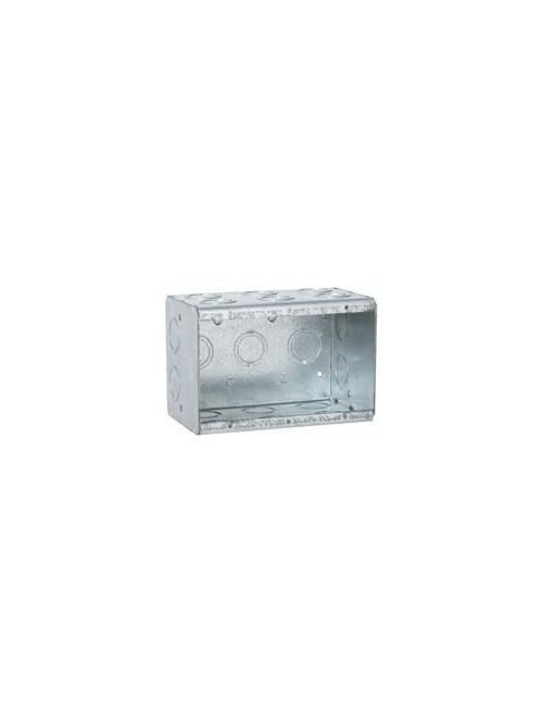 Raco 697 5-9/16 x 3-1/2 x 3-3/4 Inch 66.5 In³ Steel 3-Gang Masonry Box ...