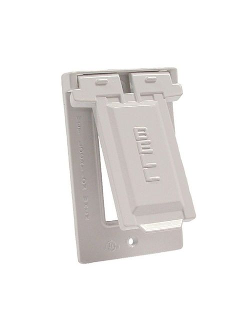 RACO 5103-1 1-Gang White Powder Coated Metallic Vertical Device Mount ...