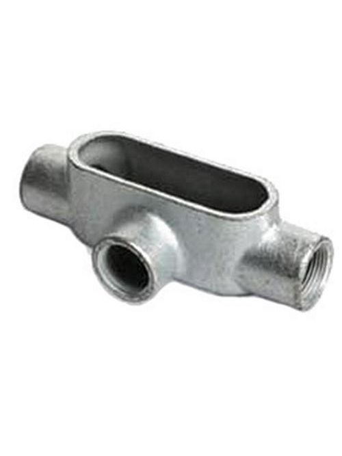 O-Z/Gedney T77 2-1/2 Inch Malleable Iron T Conduit Body | Cooper Electric