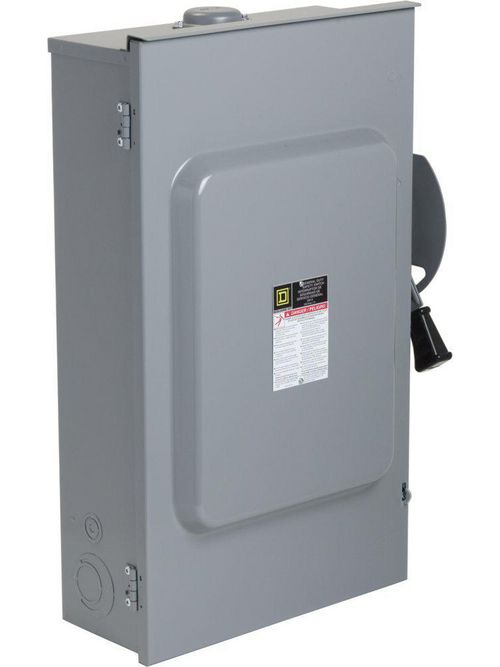 Square D DU324RB 240 Volt 200 Amp 3-Pole NEMA 3R Non-Fusible General ...