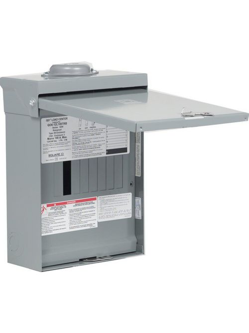 Square D QO612L100TRB 120/240 VAC 100 Amp 1-Phase 3-Wire Fixed Main Lug ...