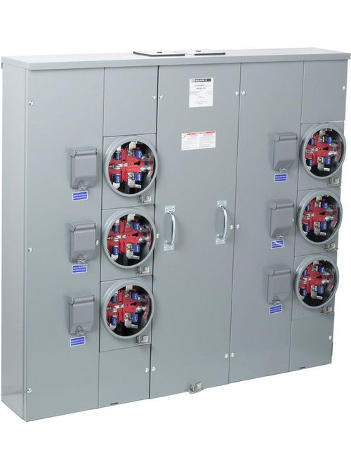 Square D MPH86200 120/240 VAC 200 Amp 1-Phase 3-Wire 6-Position NEMA 3R ...