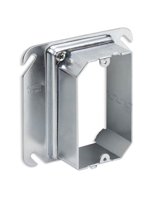 Steel City 52CADJ 1/2 to 1-1/2 Inch Adjustable Mud Ring | Cooper Electric