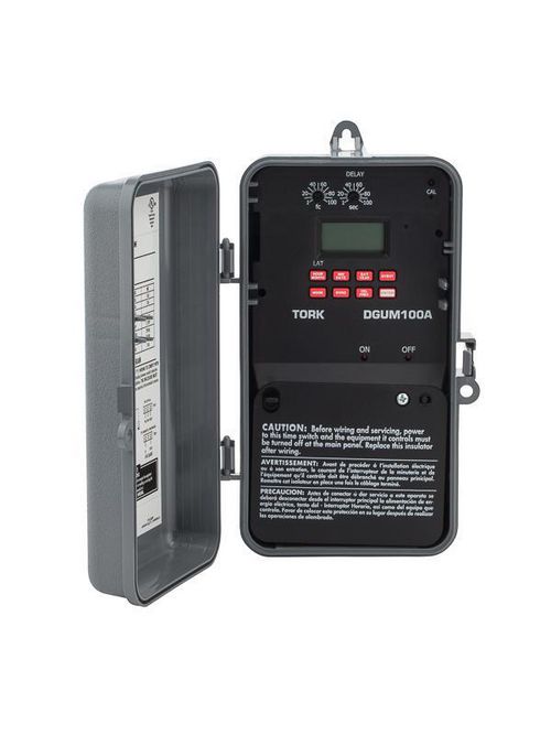 Tork DGUM100A 120/277 VAC 60 Hz 20 Amp 7 Day SPDT Momentary 1-Channel ...