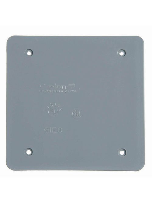Carlon E9802CN-CAR 2-Gang FS Box Weatherproof Cover, Blank, Grey ...