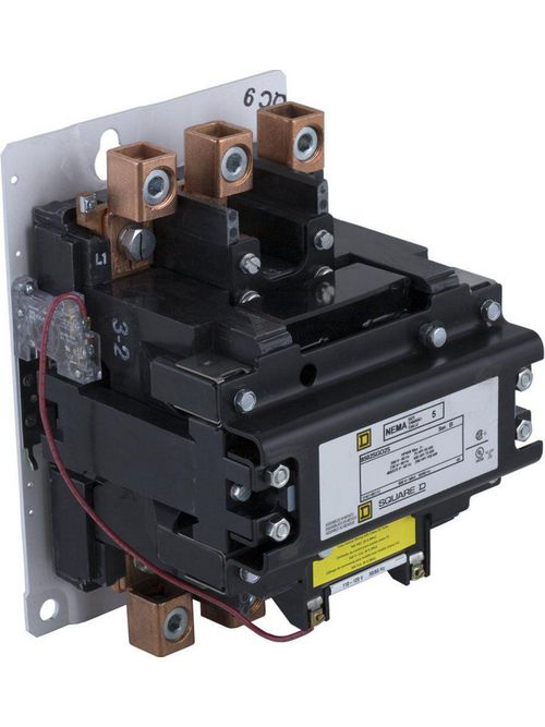 Square D 8502SGO2V02S 110/120 VAC 270 Amp 3-Pole Open Type Full Voltage ...