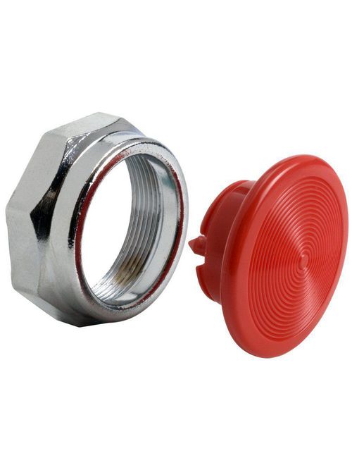 Square D 9001K16R 1-3/8 Inch NEMA 1/2/3/3R/4/12/13 Red Mushroom Push ...