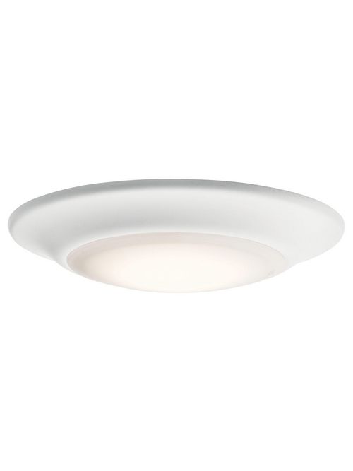Kichler 43848WHLED40T LED 6" Disk Light Downlight, Flush Mount, 4000K ...