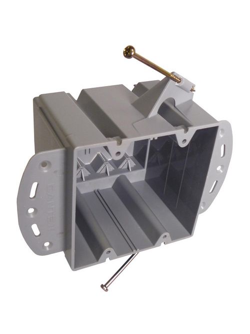 Cantex EZ48DN Two Gang Plastic Box with Nails, 48 cu.in. | Crawford ...
